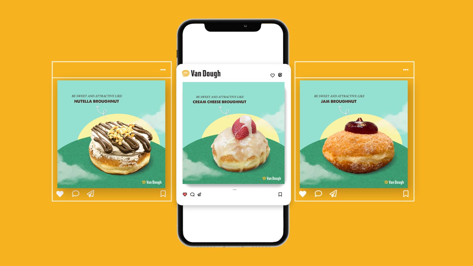 THIẾT KẾ QUẢNG CÁO – VAN DOUGH – The Monest